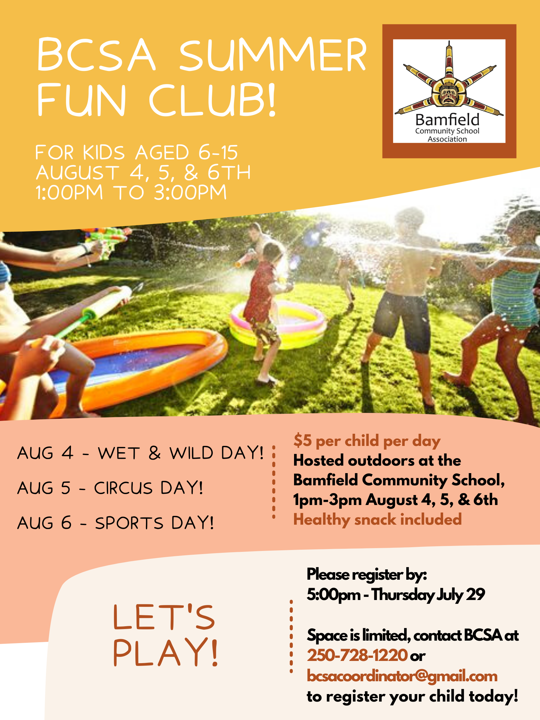 Summer Fun Club! – Bamfield Community School Association