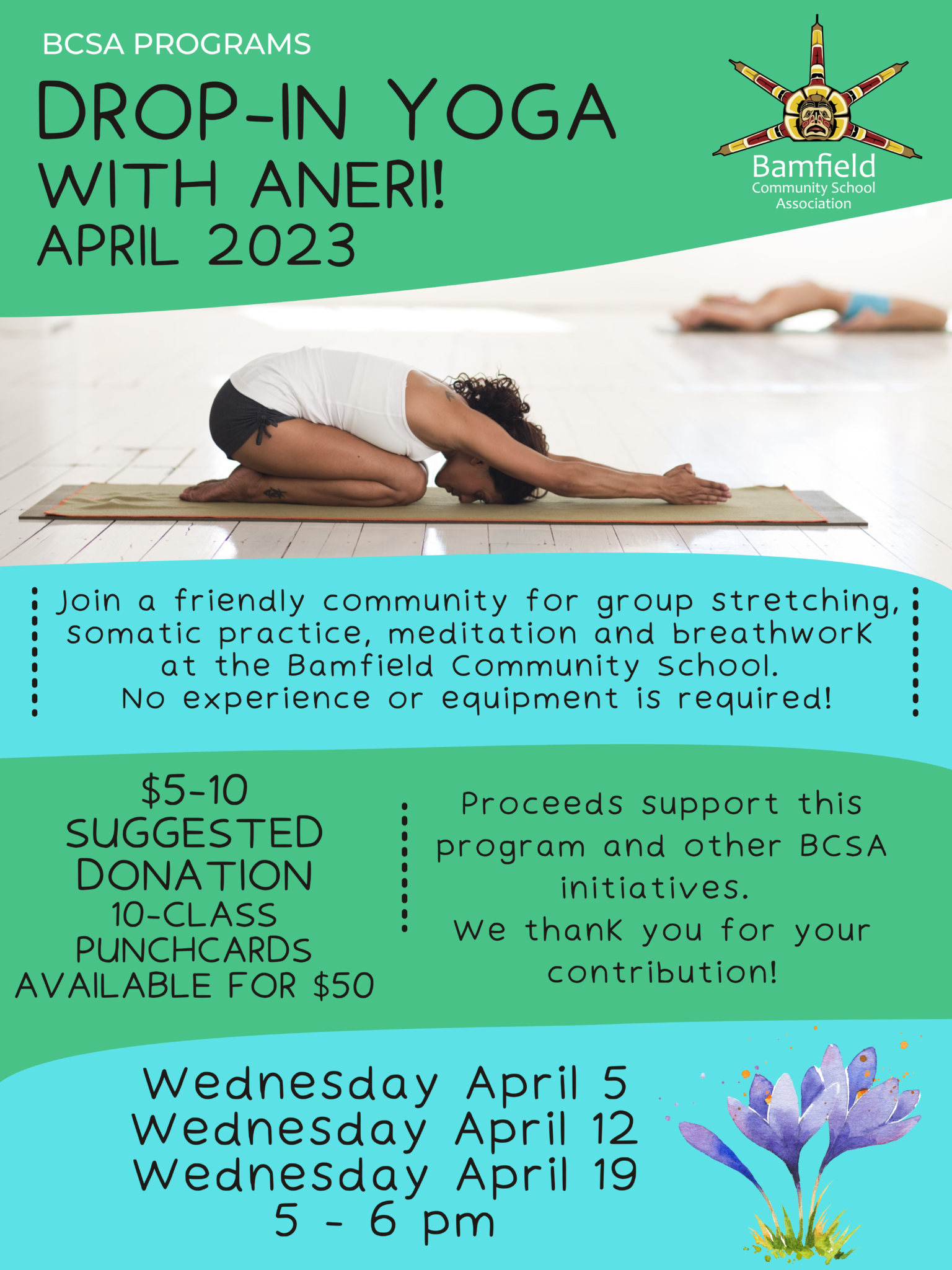April 2023 Drop-In Yoga – Bamfield Community School Association