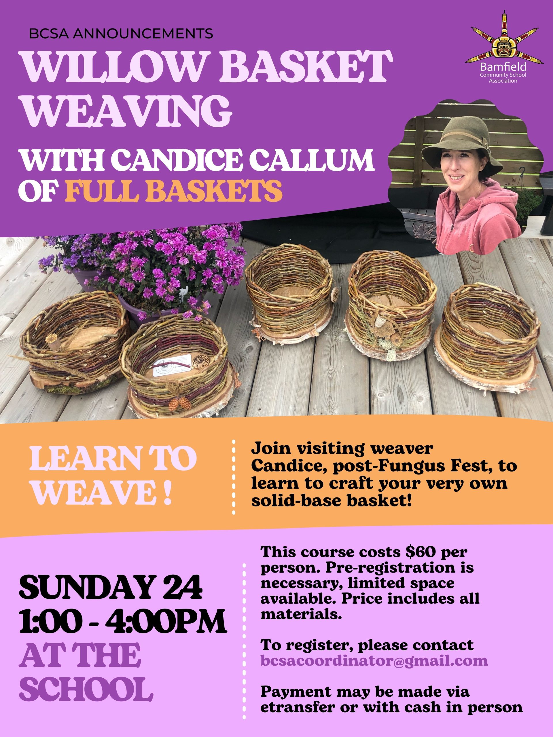 Willow Basket Weaving Workshop with Candice Callum – Bamfield Community ...