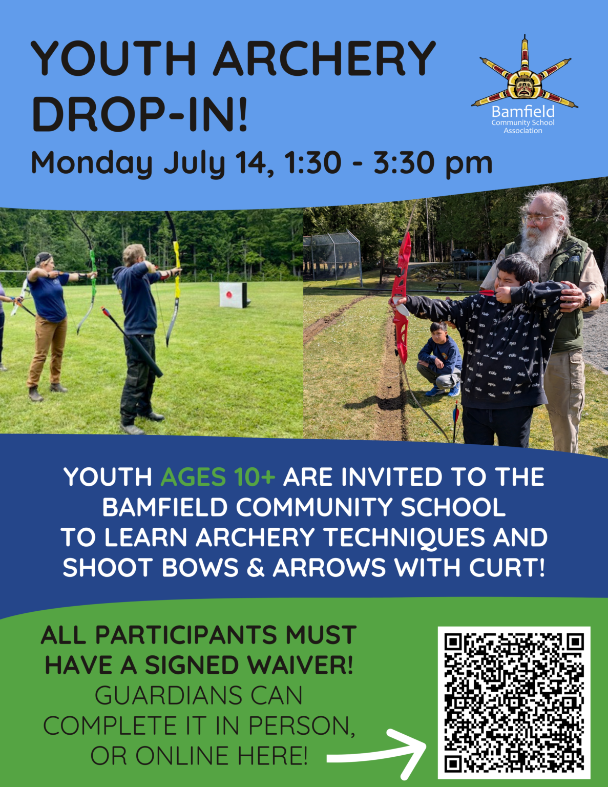 Youth Archery Drop-in – Bamfield Community School Association